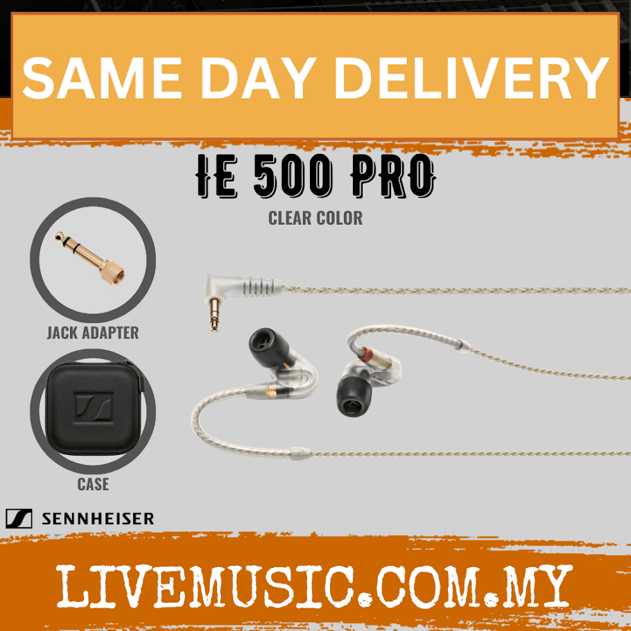 Sennheiser IE 500 PRO Monitor Earphones - Smoky Black / Clear ...