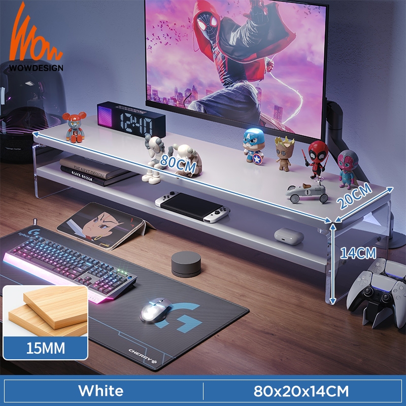 Monitor Riser Acrylic Monitor Stand Monitor Rack Computer Stand PC ...