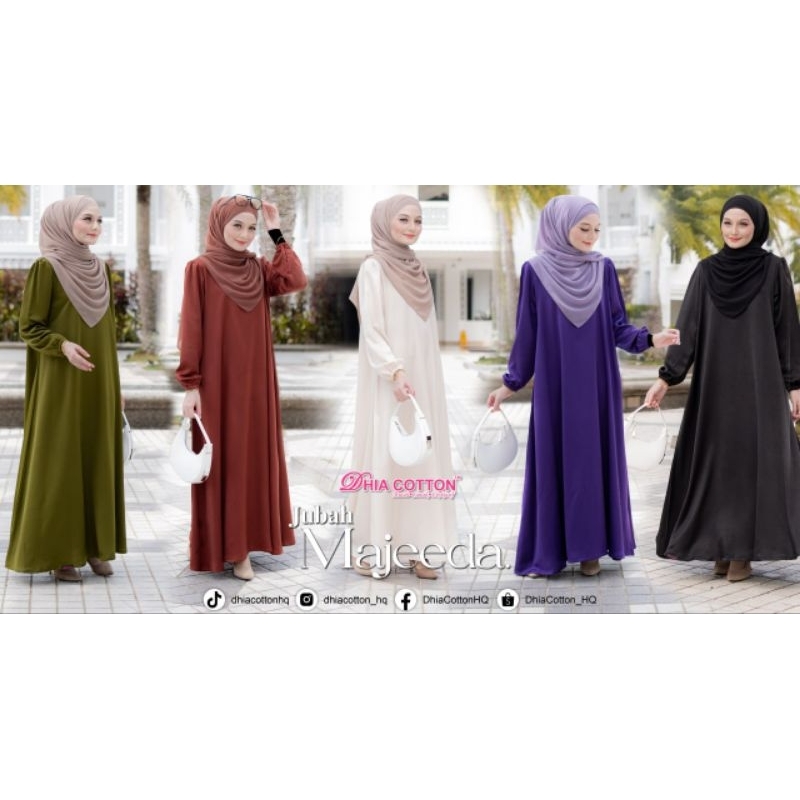 JUBAH MAJEEDA (PREMIUM SATIN MATTE) | Shopee Malaysia