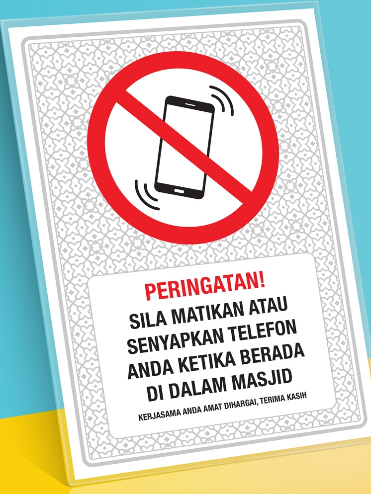 SWITCH OFF PHONE SIGNAGE | Poster Sila Matikan Senyapkan Telefon Di ...