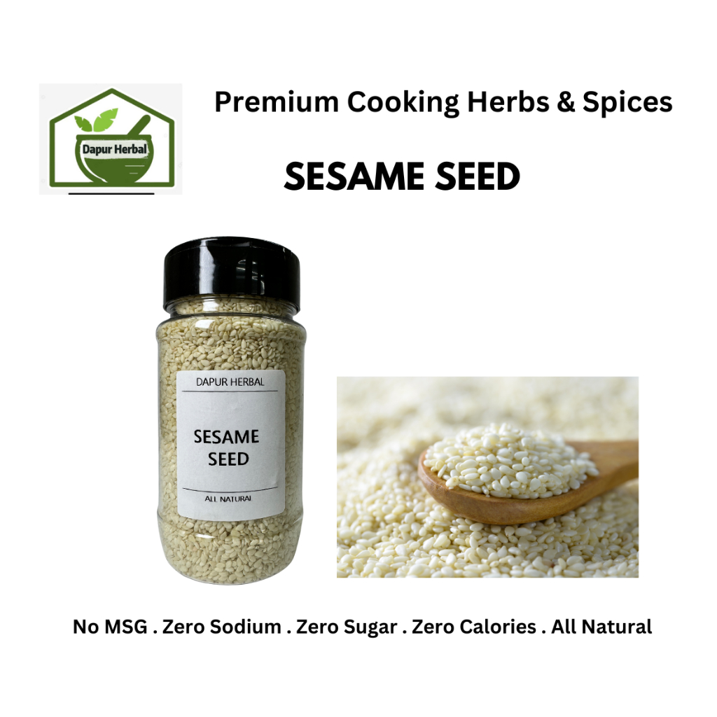 Dapur Herbal White Sesame Seeds 150gm | 250gm | Bijan Putih | 白芝麻 ...