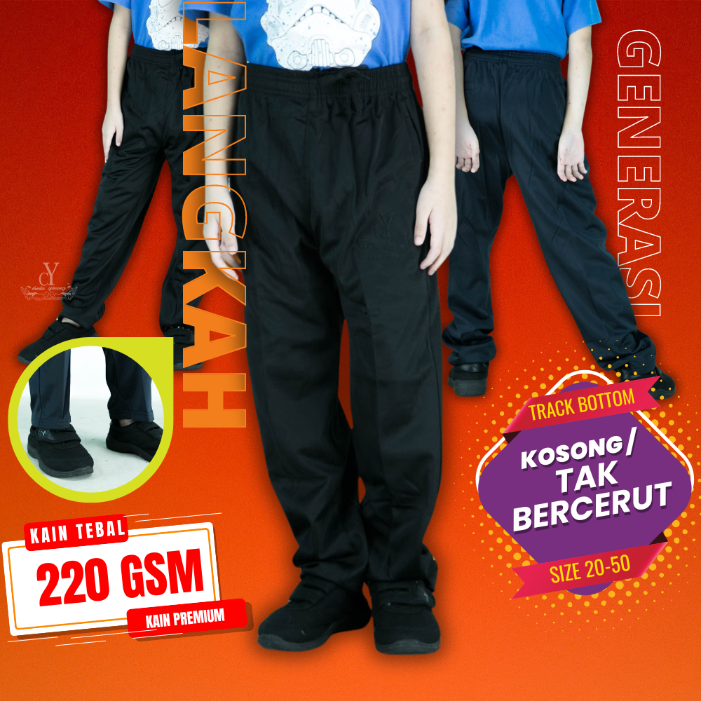 CY 68802 TRACK BOTTOM RUNNING TREKKING JOGGER PANT/Seluar Track Kosong ...