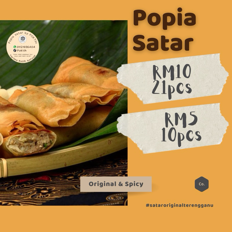 Popia satar (frozen) | Shopee Malaysia