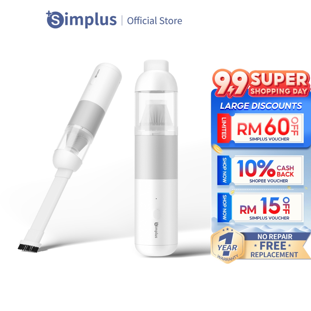 Simplus Handheld Vacuum Cleaner Cordless Dual Use for Home&Car Portable ...