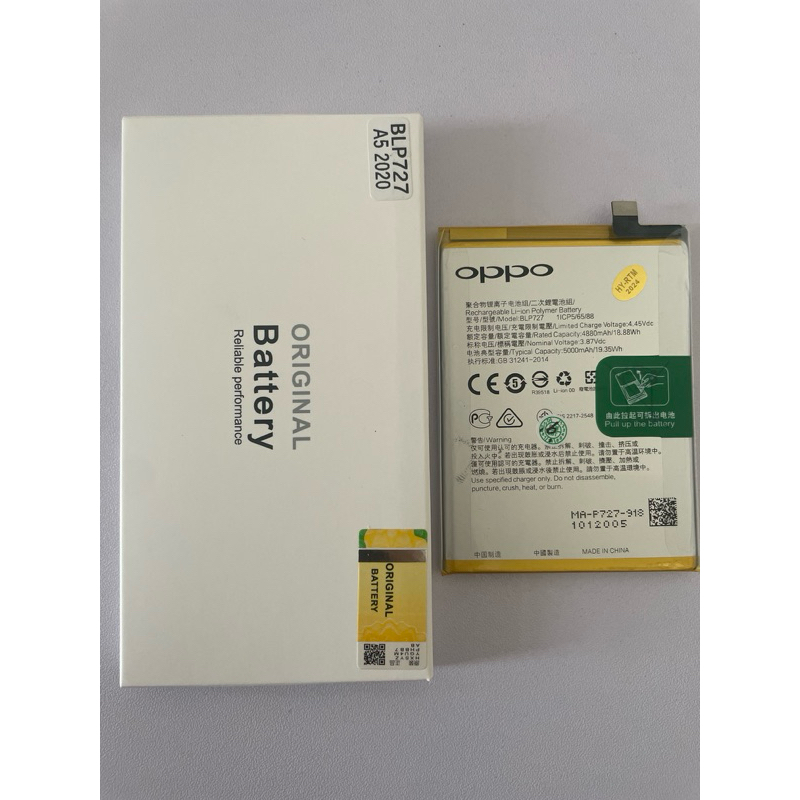 Original Battery Oppo A92 2020 ( code - BLP727 ) | Shopee Malaysia