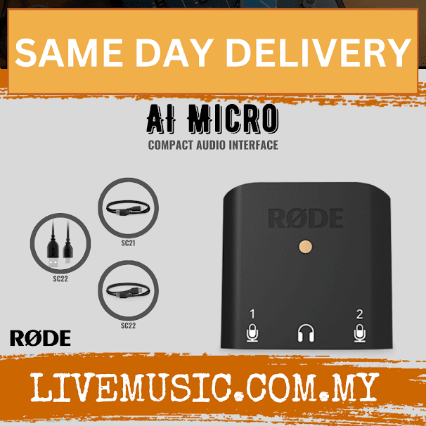 Rode AI-Micro Compact Audio Interface ( AI Micro / AIMicro ) | Shopee ...