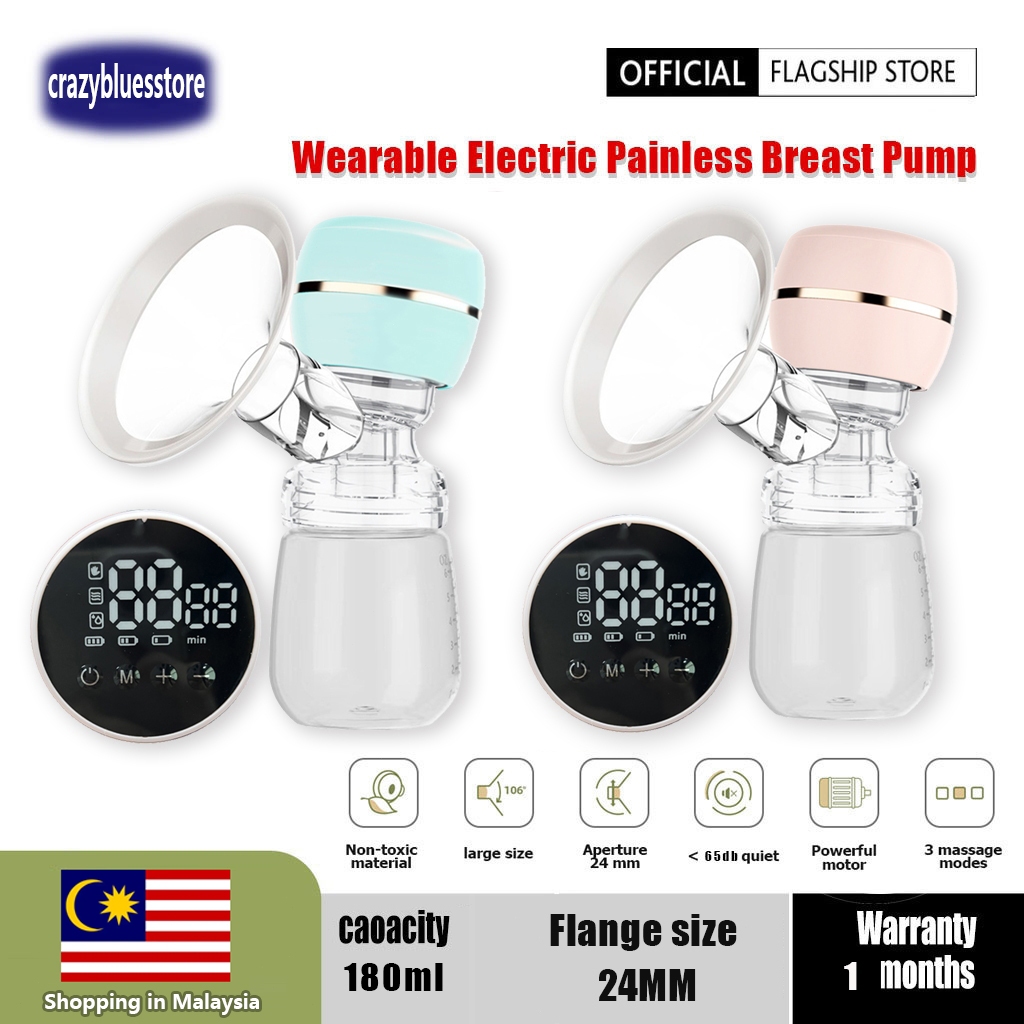 Electric Breast Pump Portable Large Suction Invisible Rechargeable ...