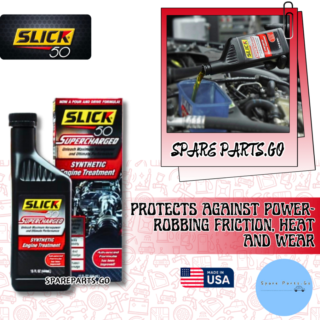 🔥[Ready Stock现货]🔥 SLICK50 Supercharged Synthetic Engine Treatment (444 ...