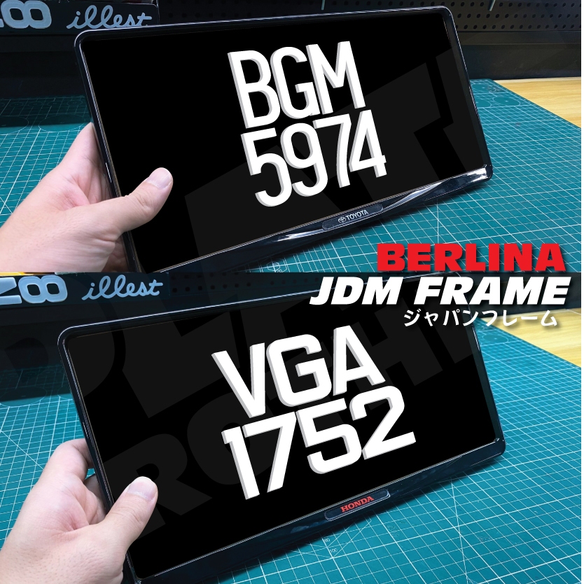 JDM BERLINA FRAME HONDA TOYOTA Number Plate Bingkai | Shopee Malaysia
