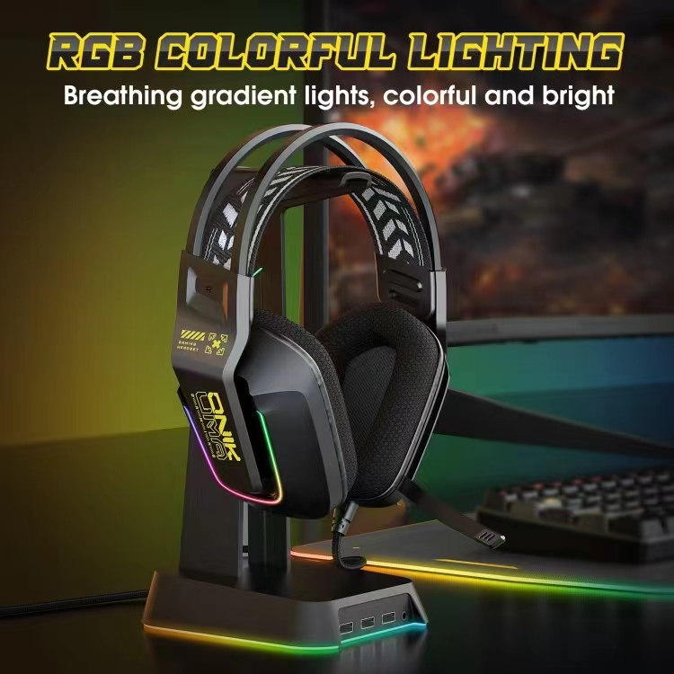 ONIKUMA X13 RGB Professional Gaming Headset Noise-Cancellation ...