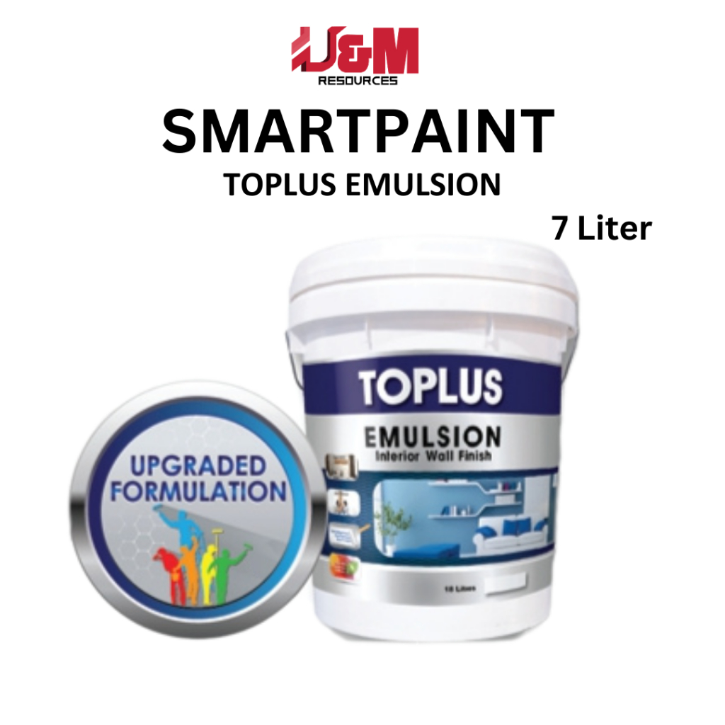 [U&M Resources] 7 LITER SMART Toplus Emulsion Paint | Cat Kapur Tembok ...
