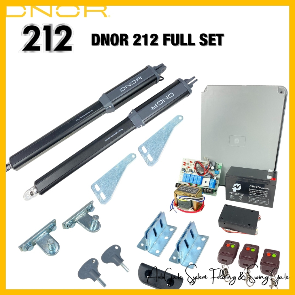 Dnor 212 Auto Gate swing / folding Full Set HUS Autogate | Shopee Malaysia