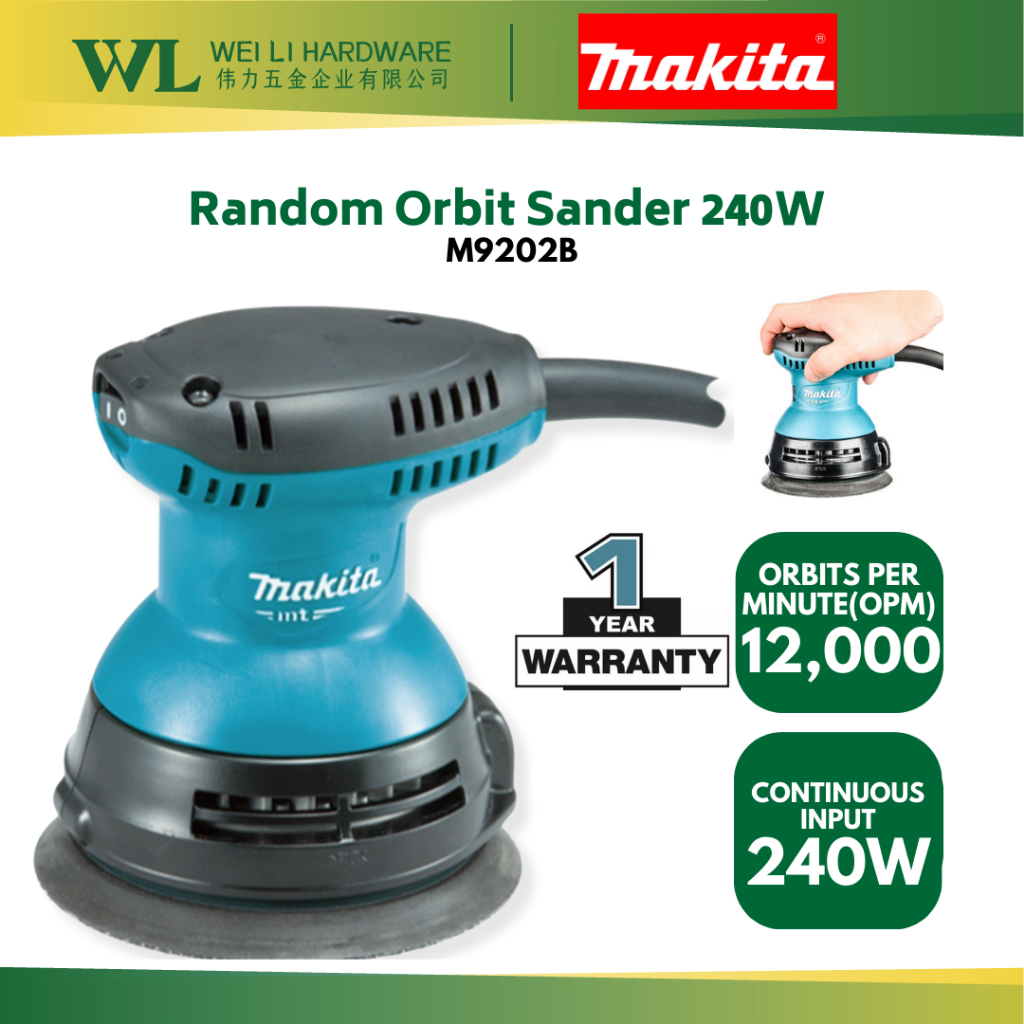 Makita MT M9202B Random Orbit Sander 240W / mesin sanding sandpaper ...