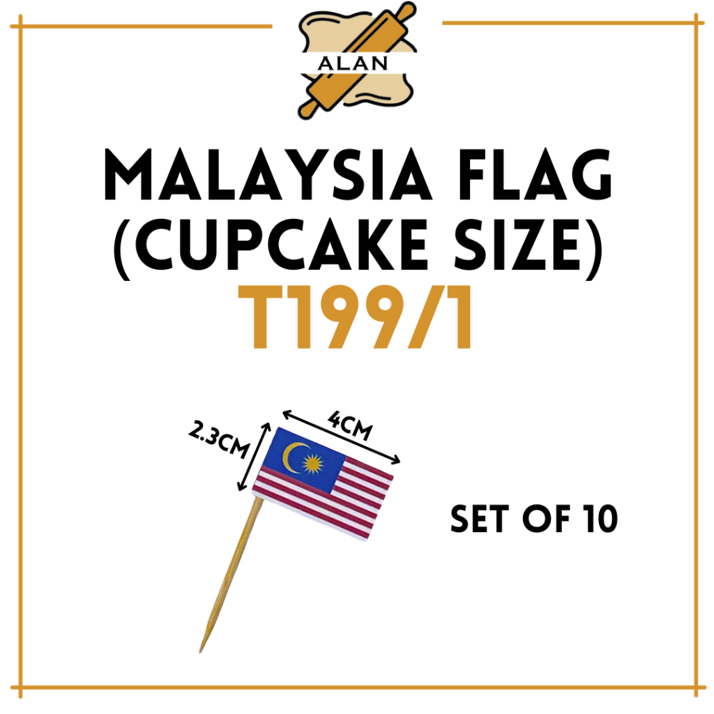 BENDERA MALAYSIA (SAIZ CUPCAKE) - SET OF 10 | Shopee Malaysia