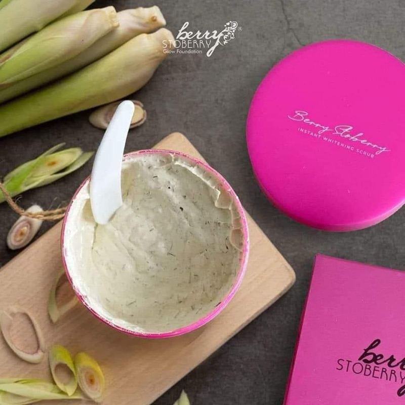 BERRY STOBERRY instant whitening scrub | Shopee Malaysia