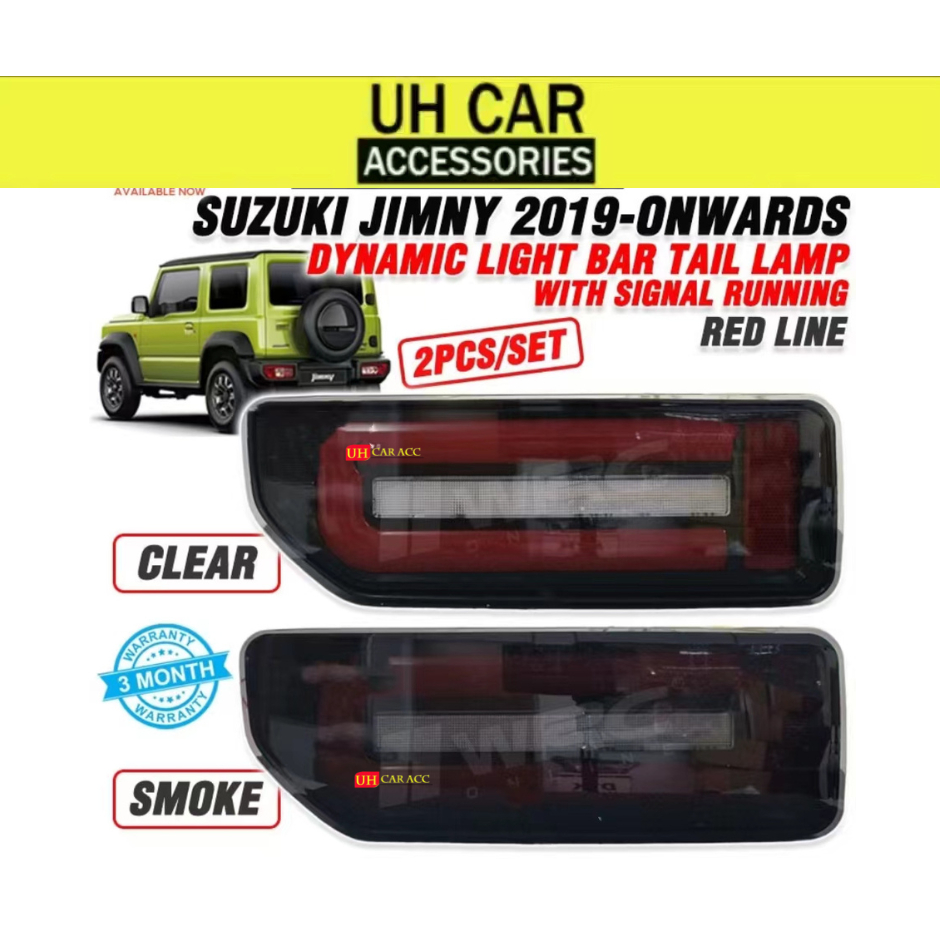 Suzuki Jimny 2019 - Onwards Dynamic Light Bar Tail Lamp With Signal ...
