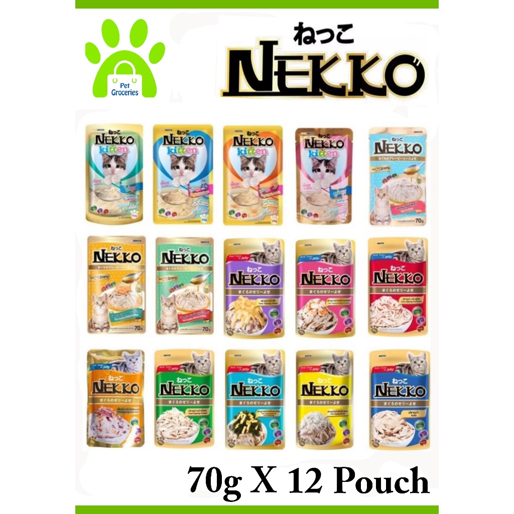 NEKKO Premium Cat Pouch 70g / Cats / Kitten / Senior / 7+ / Wet Food 1 ...