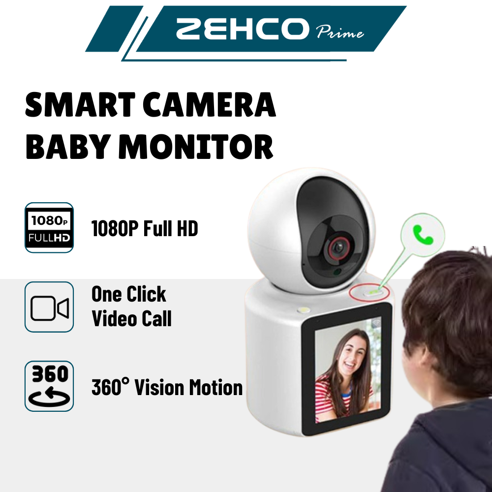 1080P Two Way Video Call Smart Camera 360° Vision Motion Detection WiFi ...