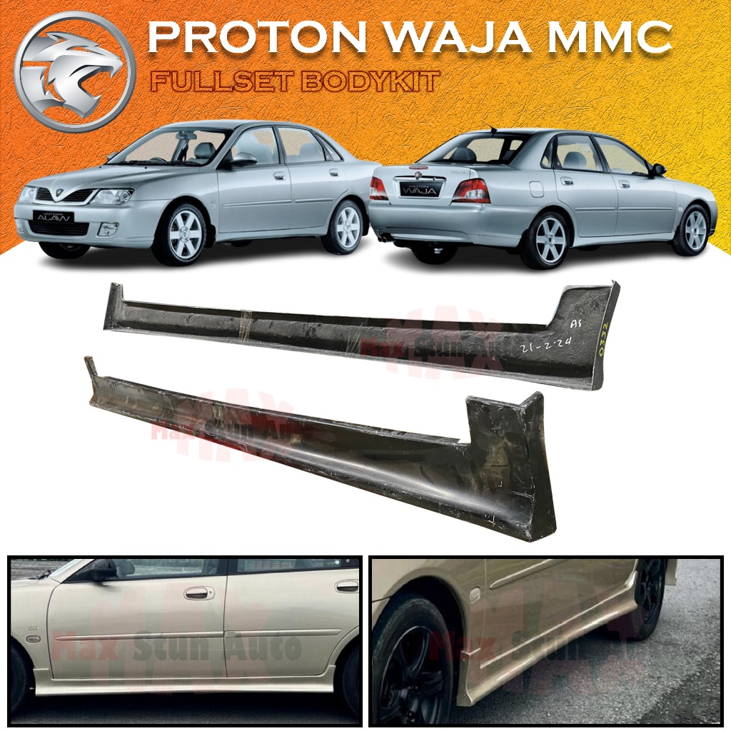 PROTON WAJA MMC FULLSET BODYKIT BUMPER SKIRT LIP WAJA MMC FRONT SKIRT ...