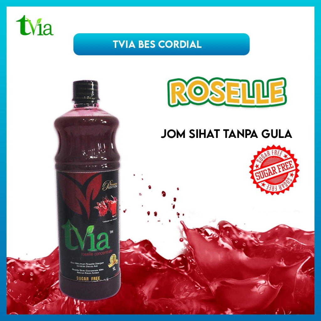 Bes Kordial | Roselle l Stevia Tvia (1L) | Sugar Free | Diet | Cordial | | Shopee Malaysia