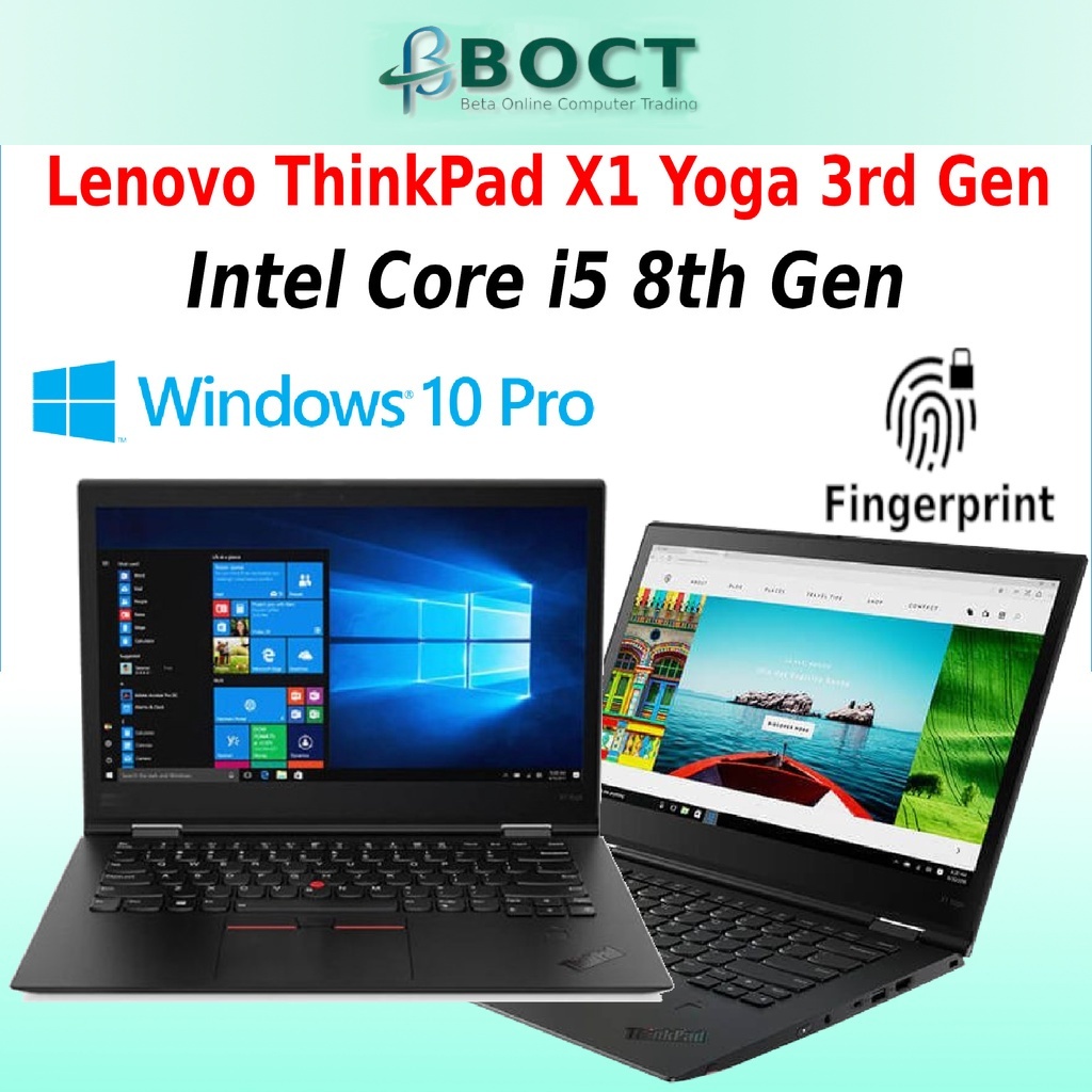 Refurbished Lenovo ThinkPad X1 Yoga 3rd Gen/Intel Core i5 8th Gen/14 ...