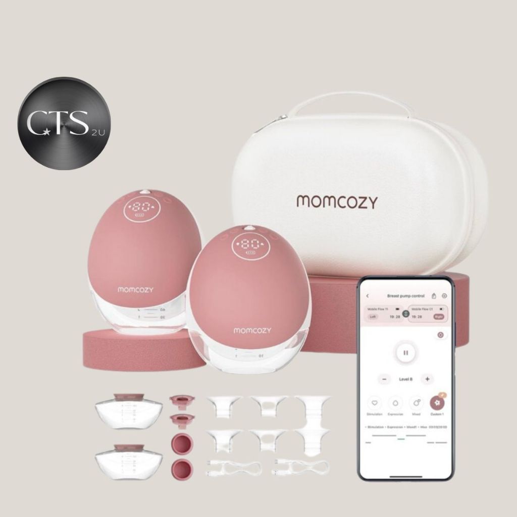 Momcozy Mobile Flow M9 Apps Connected Handsfree Double Breast pump ...