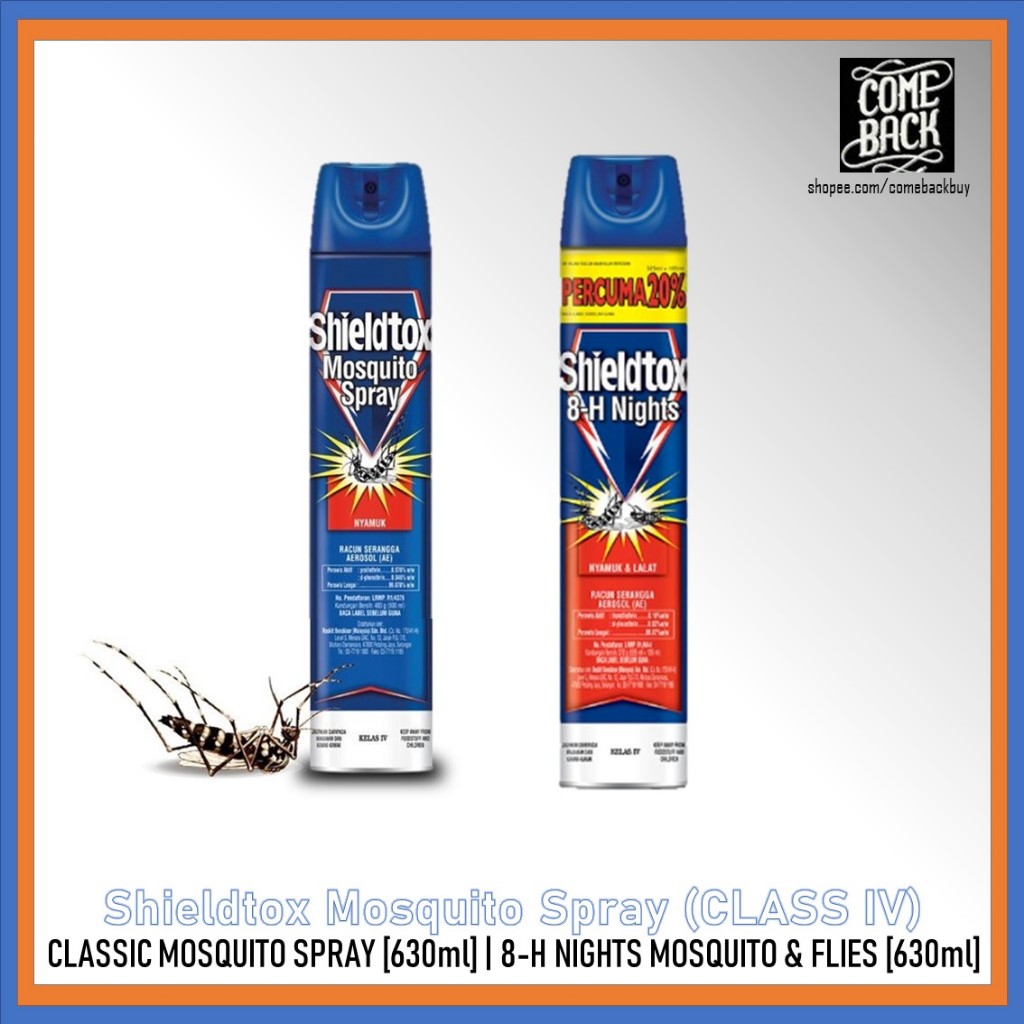 Shieldtox Classic Mosquito Spray / Mosquito & Flies Aerosol Spray ...