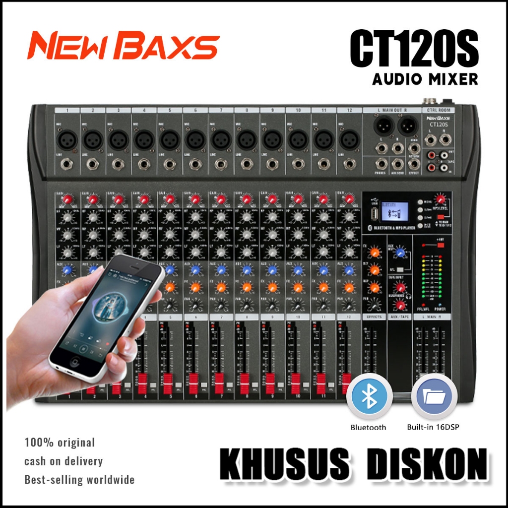 New Baxs Pengadun AUDIO CT120S asal 12 saluran prestasi pentas KTV ...
