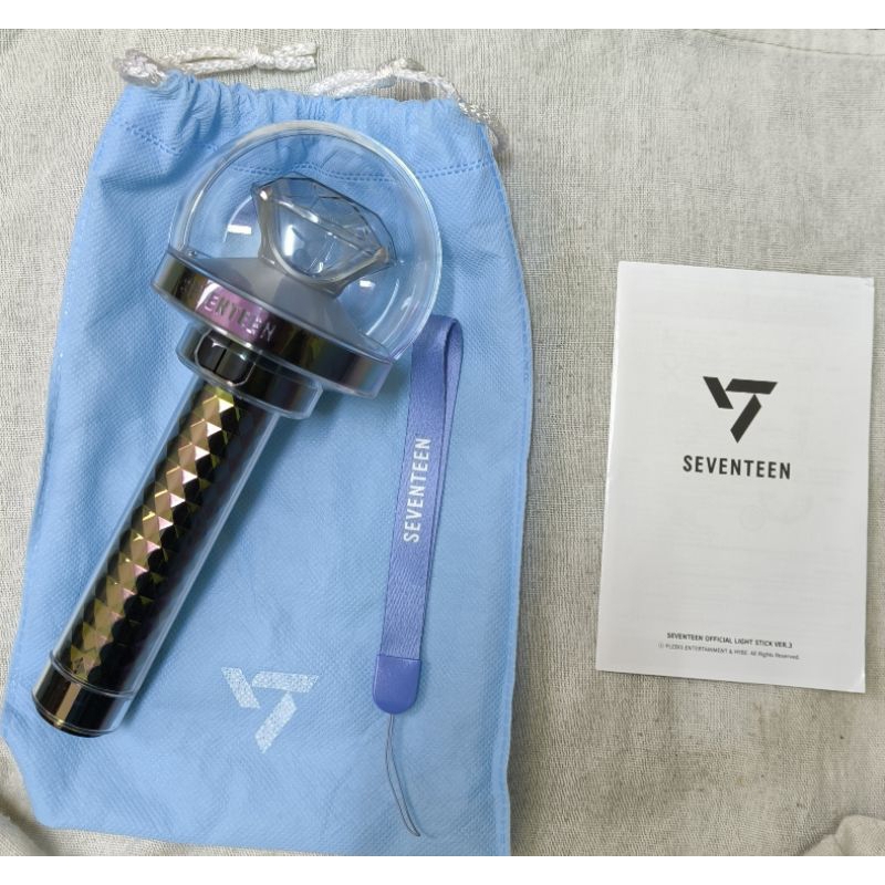 [Used] SEVENTEEN OFFICIAL LIGHTSTICK VER 3 (CARAT BONG) | Shopee Malaysia