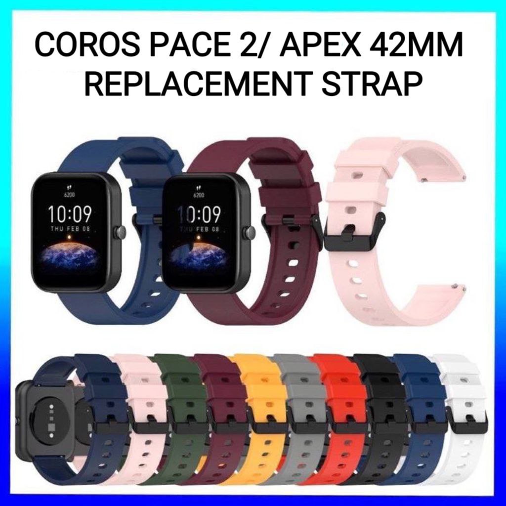 Coros Pace 2/ Apex 2/ Coros Apex 42mm Silicone Strap Coros Apex2/ Pace2 ...