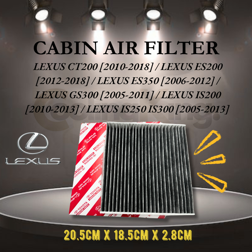 Lexus Cabin Air Filter (CT200 [2010-2018]) (ES200 [2012-2018]) (ES350 ...