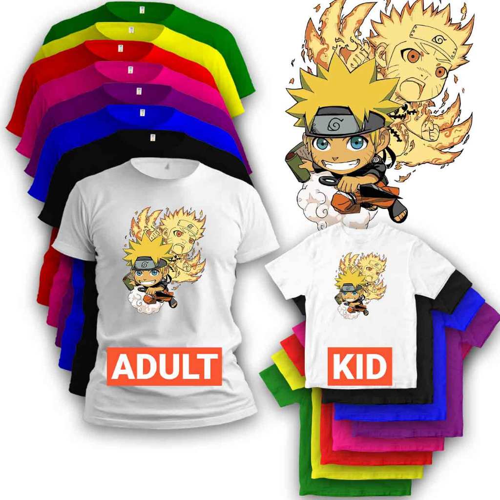 Naruto Comic Baju Cloth Kemeja Budak Girl T Shirt Cotton Fashion Boy ...