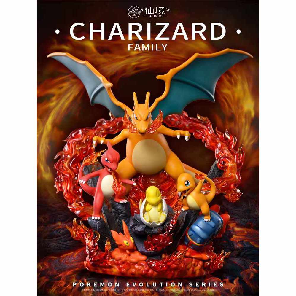 Fairyland Studio - Charizard Family Pokemon Series 002 Resin Statue GK ...