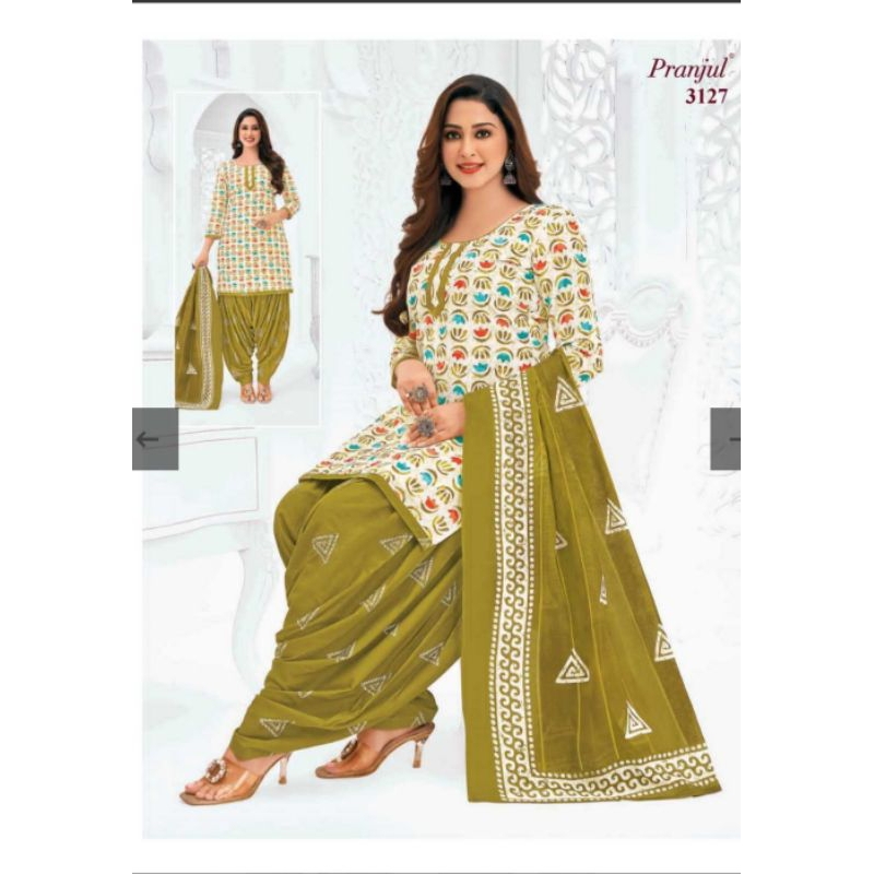 [3XL to 5XL] PRANJUL Cotton Punjabi Suit Readymade / Patiala Suit ...