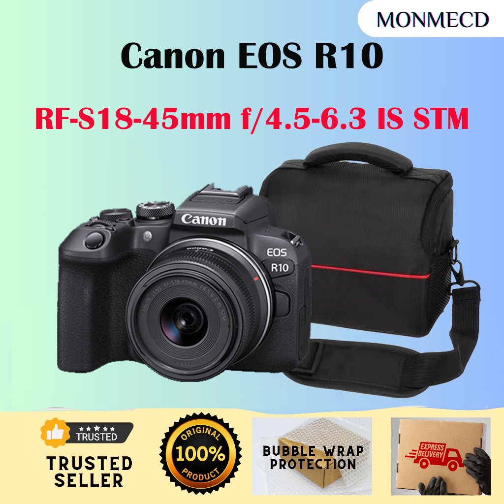 Canon EOS R10, lightweight, high-performance, 4K APS-C EOS R mirrorless camera/RF-S18-45mm ...