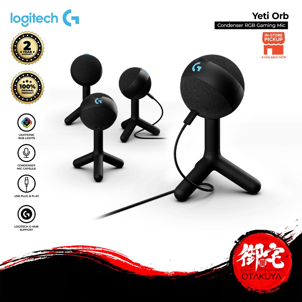 Logitech Yeti Orb Condenser RGB Gaming Microphone | Shopee Malaysia