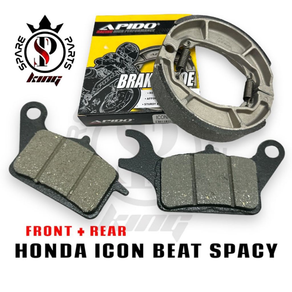 HONDA SPACY ICON BEAT FRONT BRAKE DISC PAD BRAKE PAD DEPAN REAR BRAKE ...