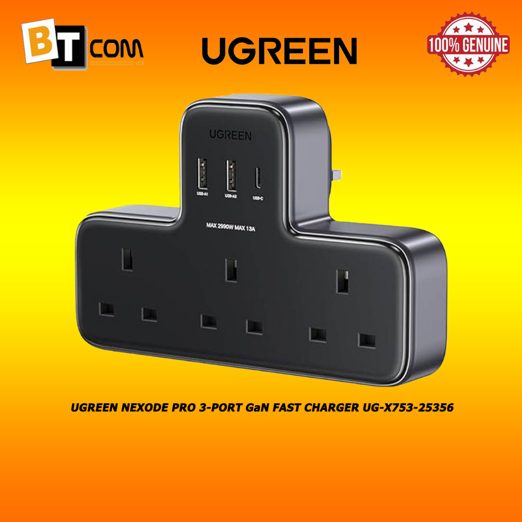 UGREEN GaN FAST 30W OUTLET EXTENDER UG-S530-15360 | Shopee Malaysia