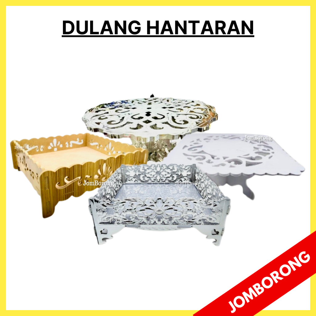 DULANG HANTARAN Perkahwinan Gift Tray Nikah Kahwin Diy White Tray ...