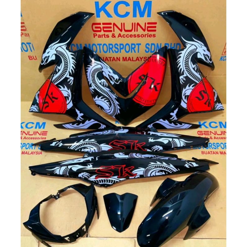 COVERSET YAMAHA Y15 V1 V2 NEW DRAGON EDITION {BOLEH REQUEST NAMA ...