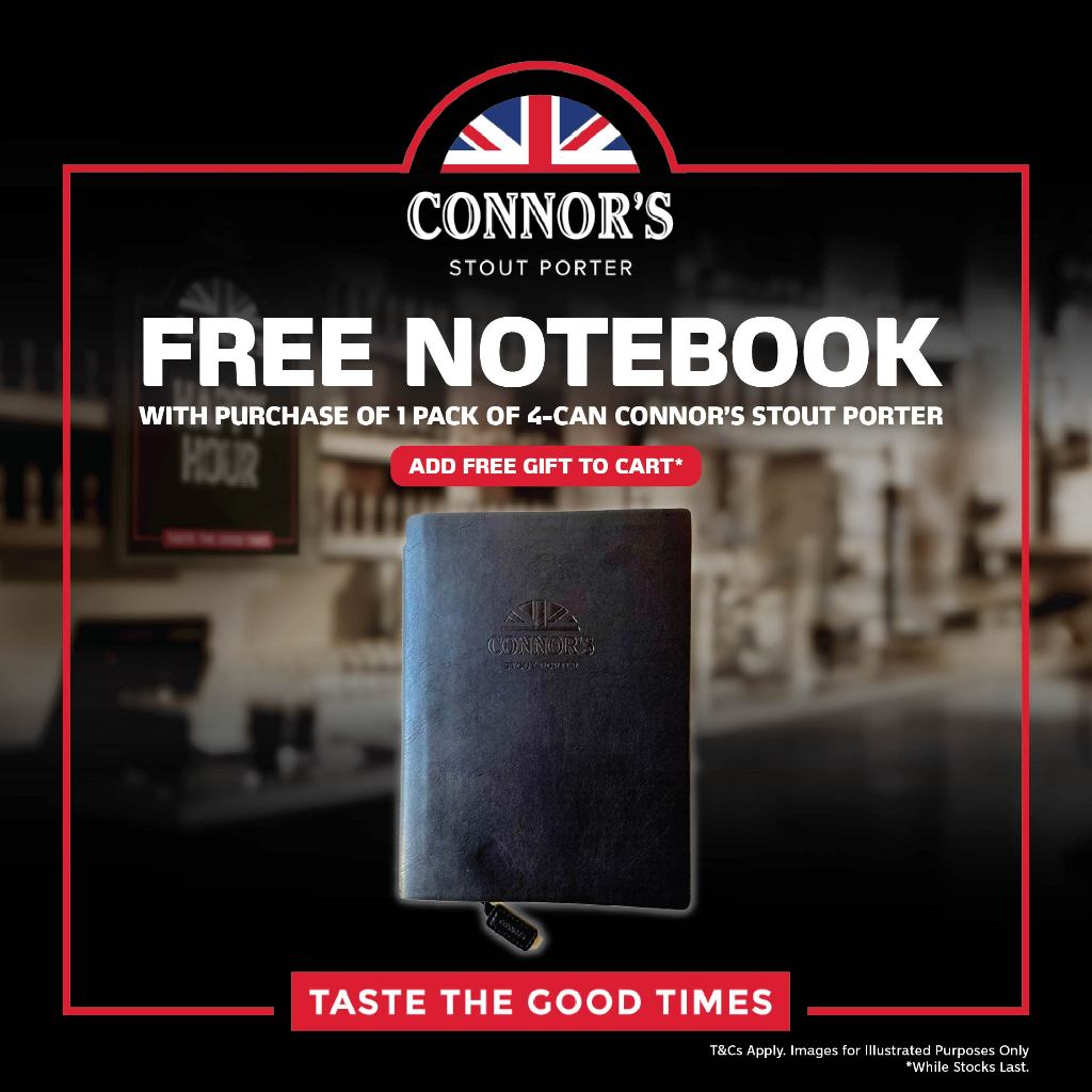 Connor's Stout Porter Can Premium Stout Beer 5.0% Alcohol (320ml x 4 ...