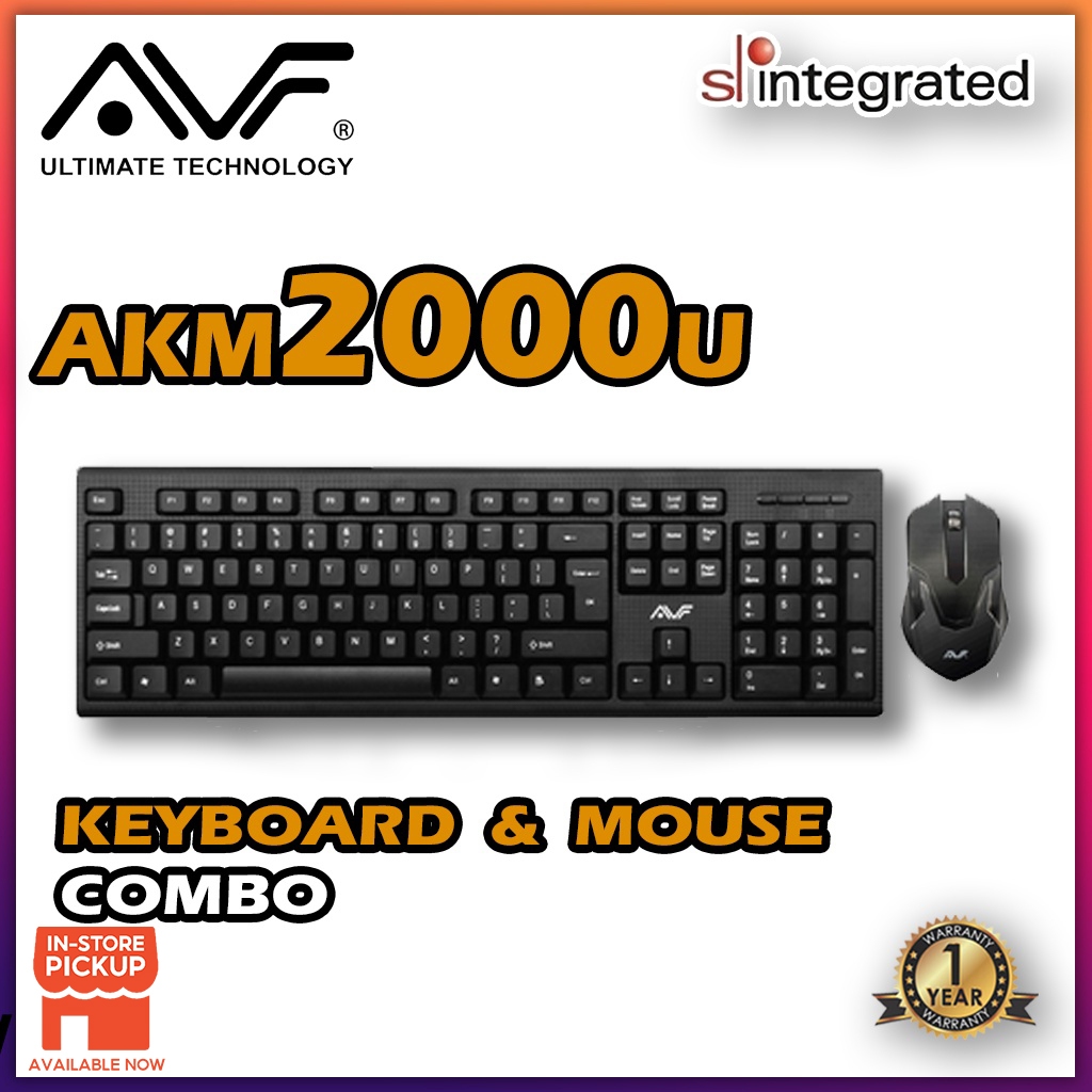 AVF AKM2020U WIRED KEYBOARD AND MOUSE COMBO | Shopee Malaysia