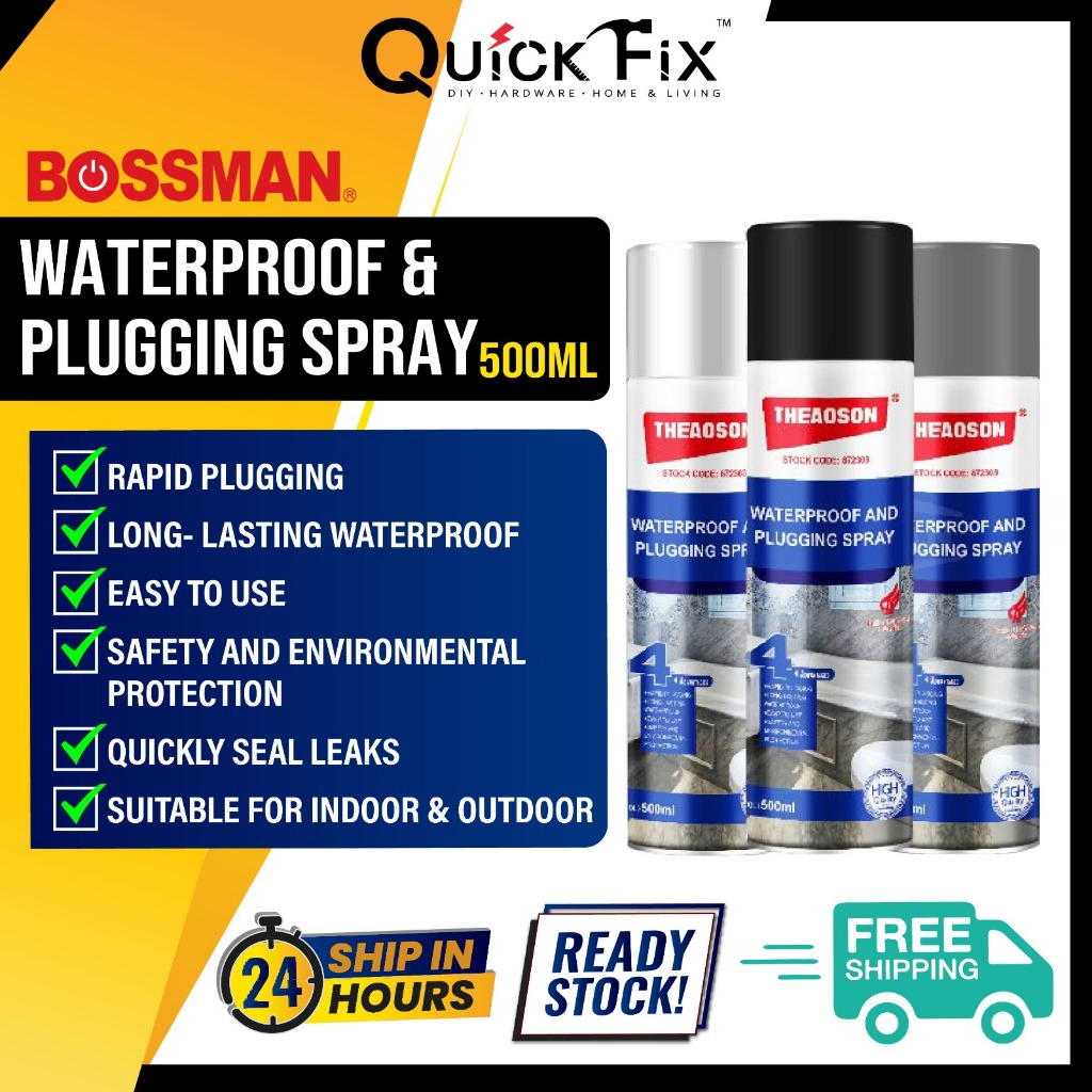 QuickFix [NEW] Theaoson Waterproofing & Plugging Sealent Spray 500ml ...