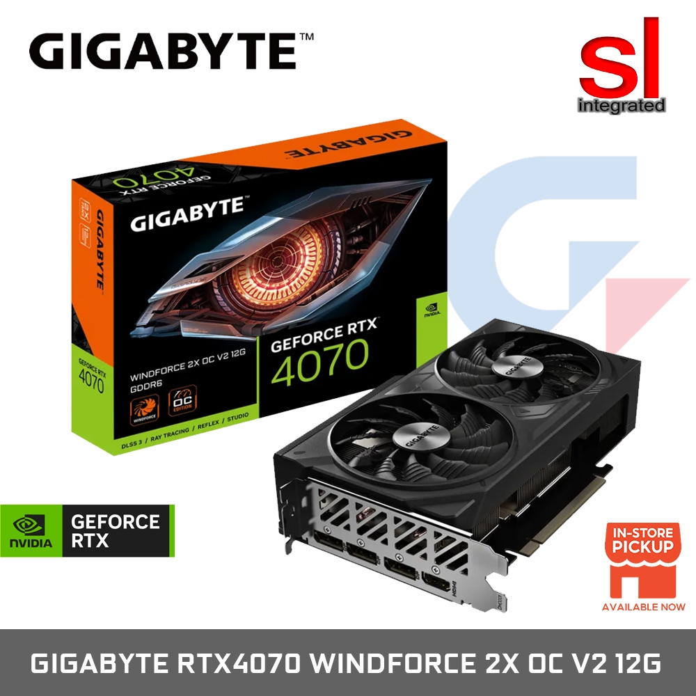 GIGABYTE GeForce RTX 4070 WINDFORCE 2X OC V2 12G | Shopee Malaysia