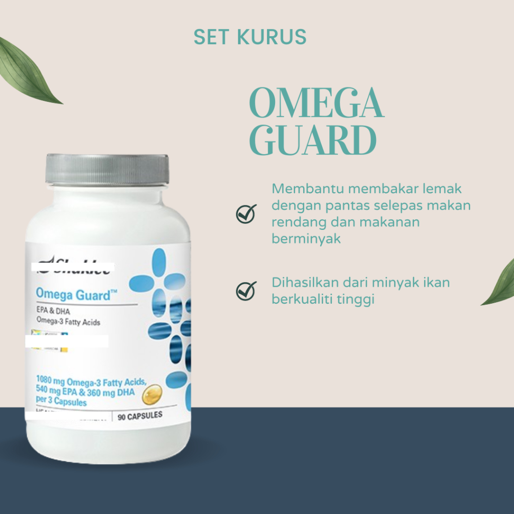 Shaklee Omega Guard Trial Set (30/60 capsules) / Full Bottle (90 ...