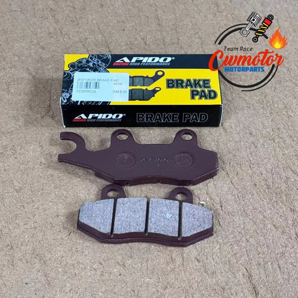 APIDO BRAKE PAD Y125ZR W125 Y15ZR LC135 VARIO ICON RXZ RS150 EGO W110 ...