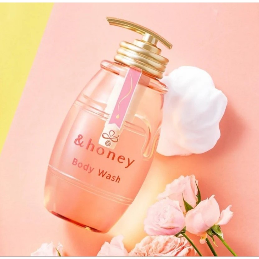 &Honey Melty Moist Body Wash Moisturizing Body Soap 500ml Rose Honey ...