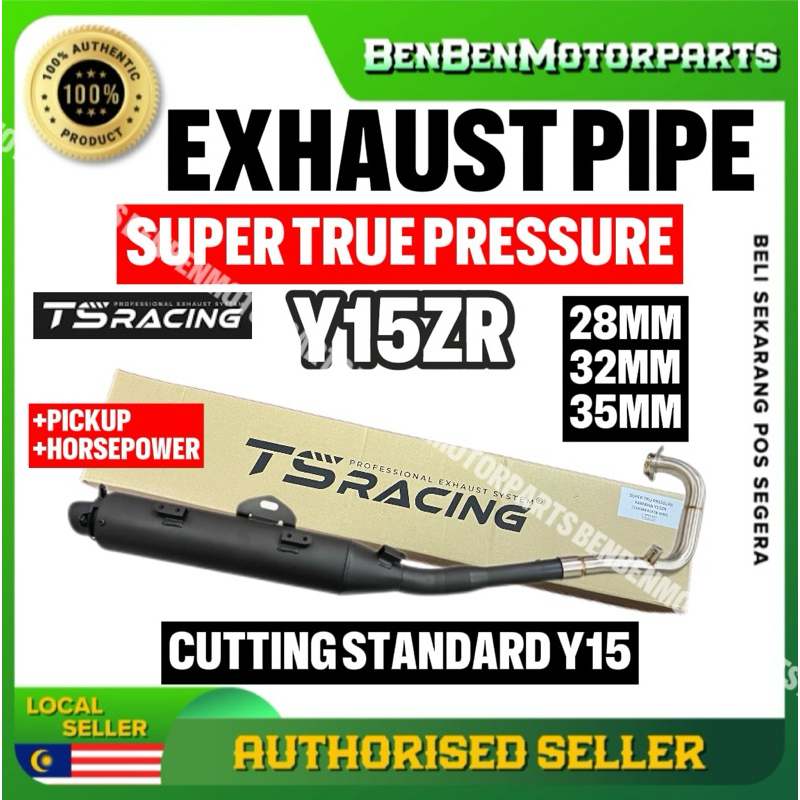 YAMAHA Y15ZR Y15 V1 V2 RACING EXHAUST SUPER TRUE PRESSURE 100% ORIGINAL ...