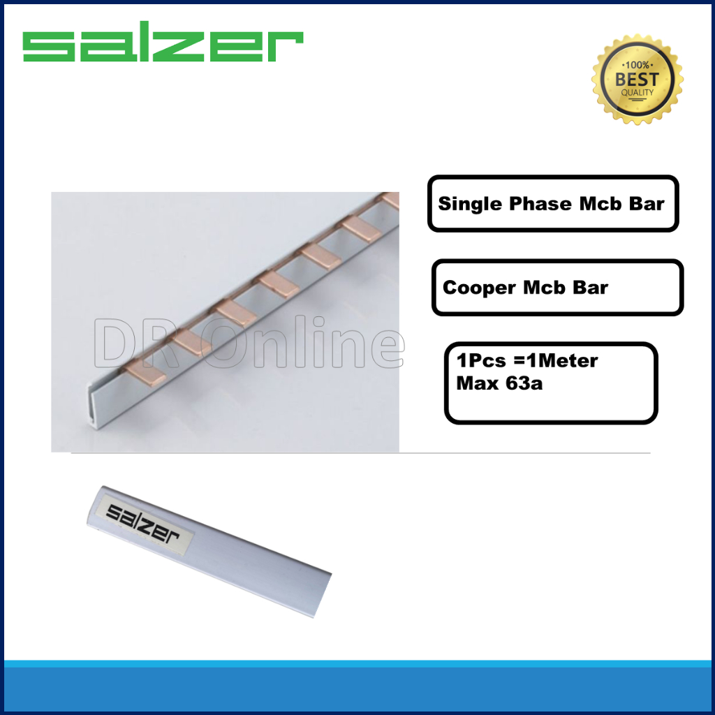 SALZER SINGLE PHASE MCB BUSBAR, INSULATED ~ SINGLE PHASE MCB BAR ...