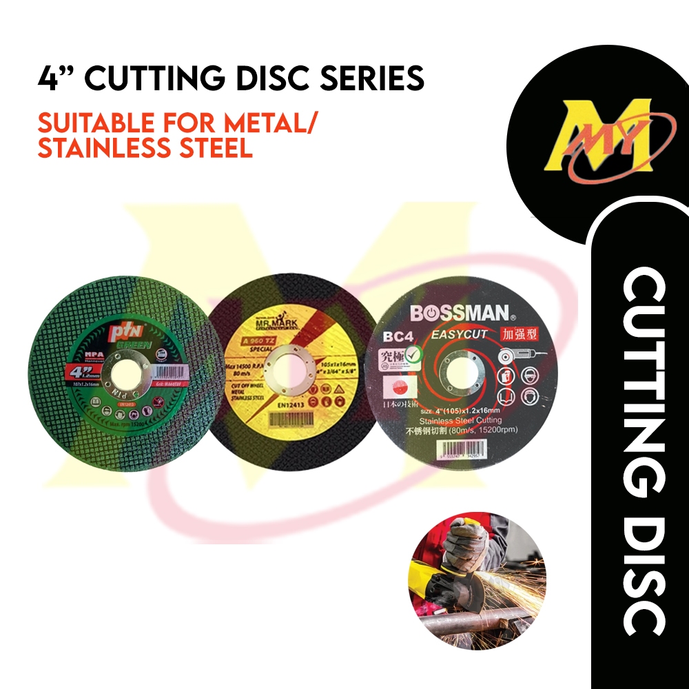 MY PTN I Bossman I Mr Mark 4" Cutting Disc Stainless Steel / Metal Cut ...